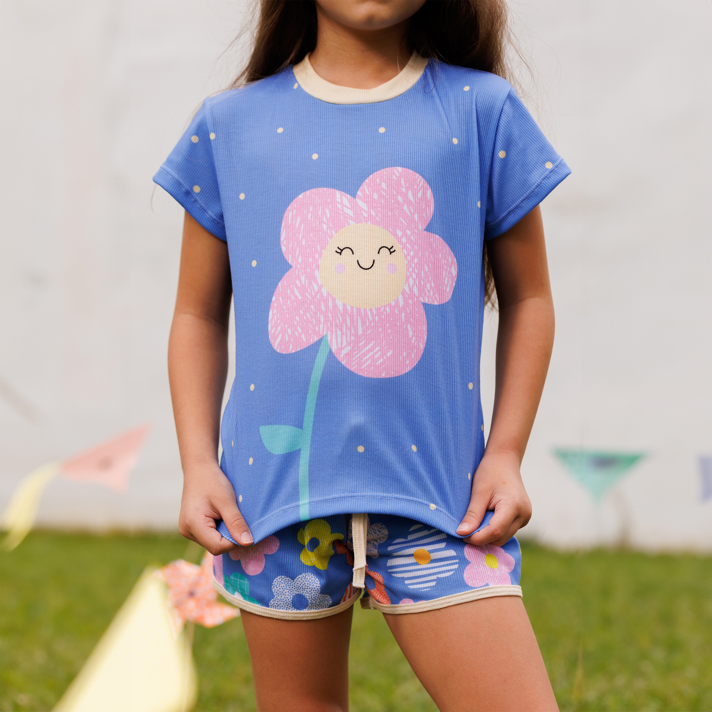 Pijama Infantil Estampa Florzinha - Suspiro Íntimo